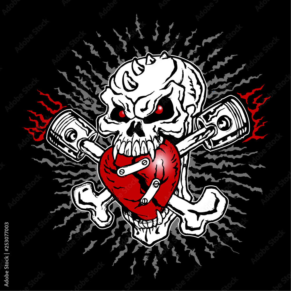 Bikers Skull Logo