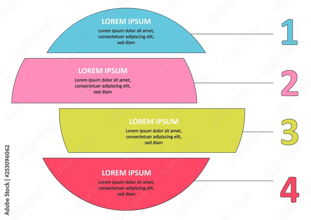 Business data visualization. Process chart. Abstract elements of graph ...