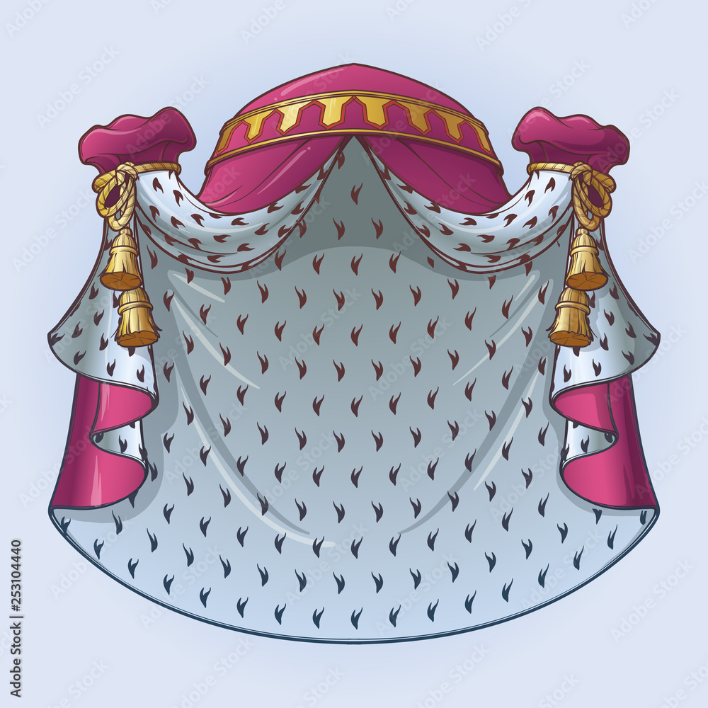 Royal mantle for the Coat of Arms. Element for designing coat of arms ...