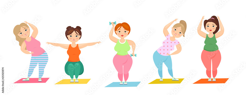 Women Exercise Clip Art