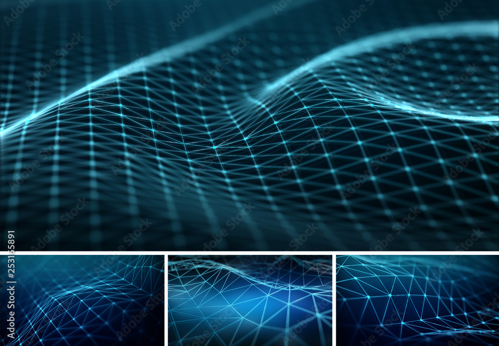 4 Connectivity Backgrounds Stock Template | Adobe Stock