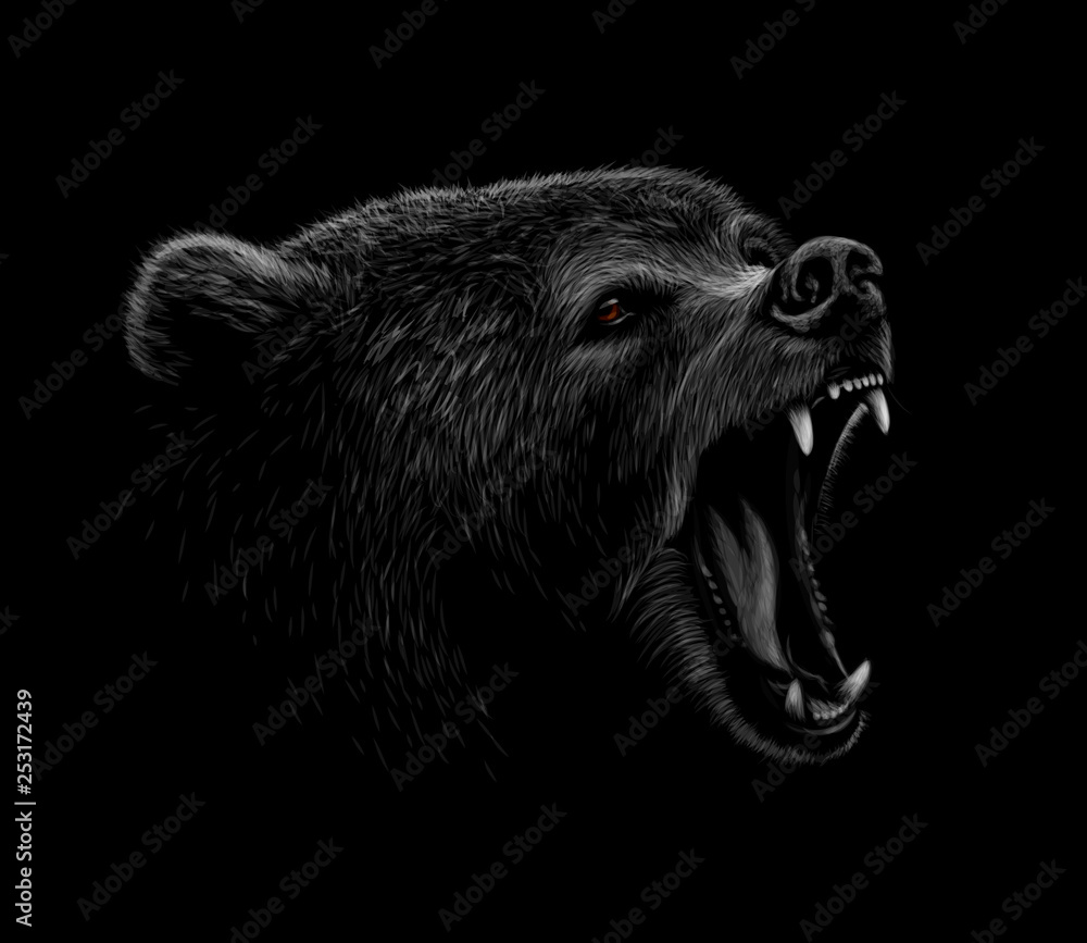 Roaring Black Bear