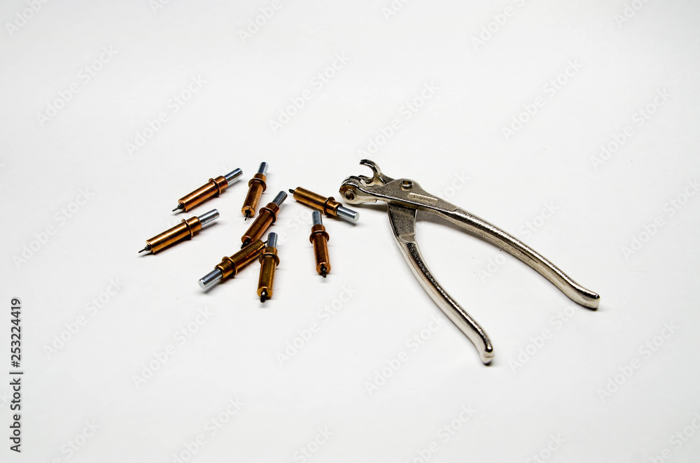 Some cleco temporary fasteners pictured with specialized cleco ...