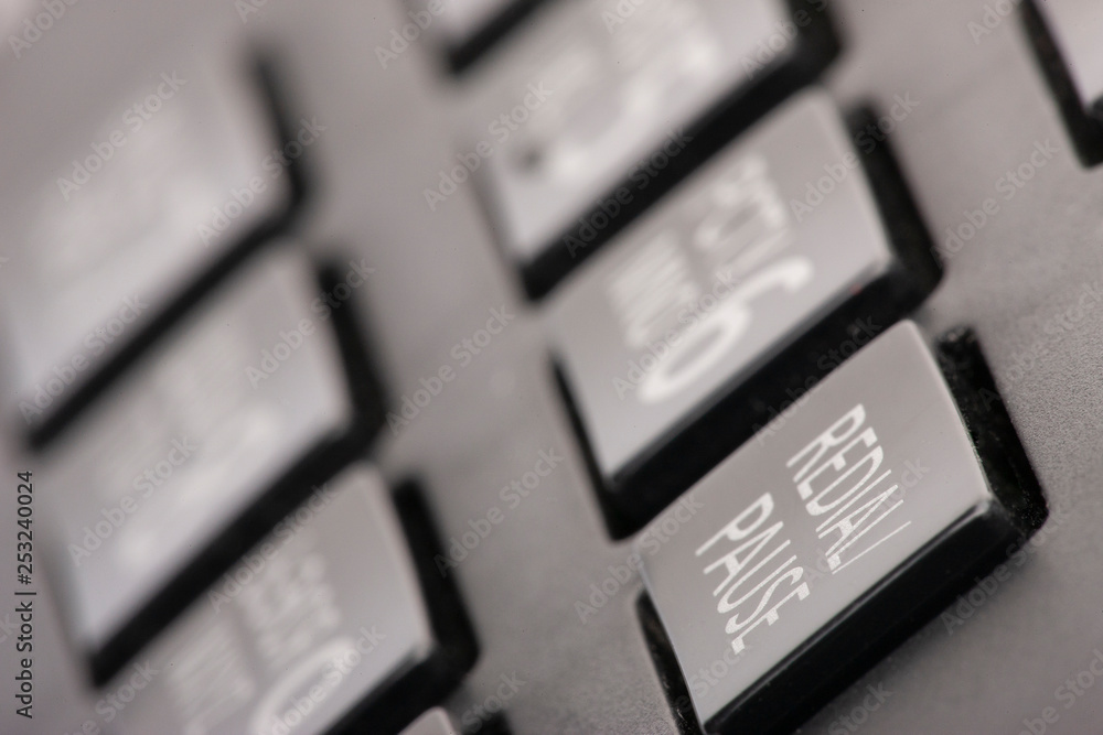 Dialing telephone keypad concept for communication, contact us and ...