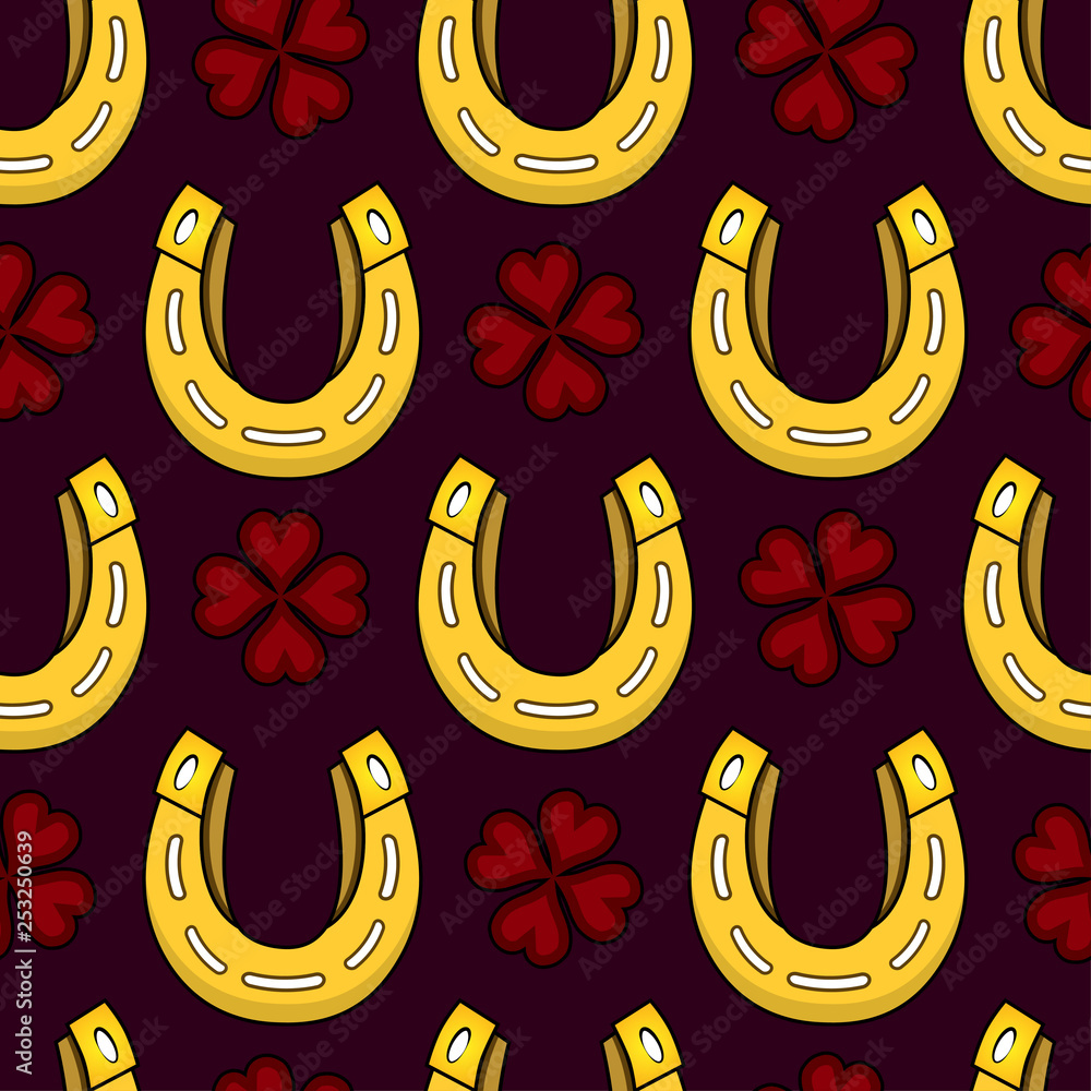 Abstract seamless horseshoe pattern for girls, boys, clothes. Creative ...