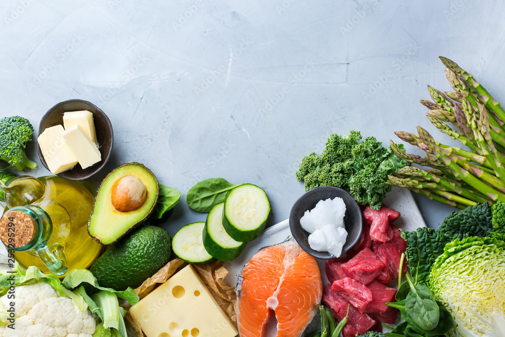 Healthy ketogenic low carb food for balanced diet Stock Photo | Adobe Stock Healthy ketogenic low carb food for balanced diet Stock Photo | Adobe Stock