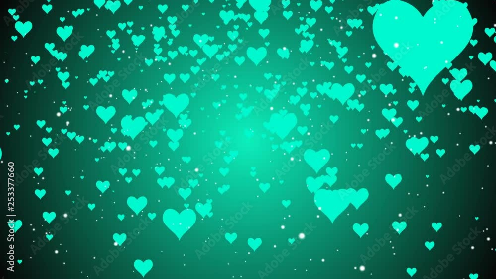 Valentines day hearts love romantic backdrop animation motion graphic ...