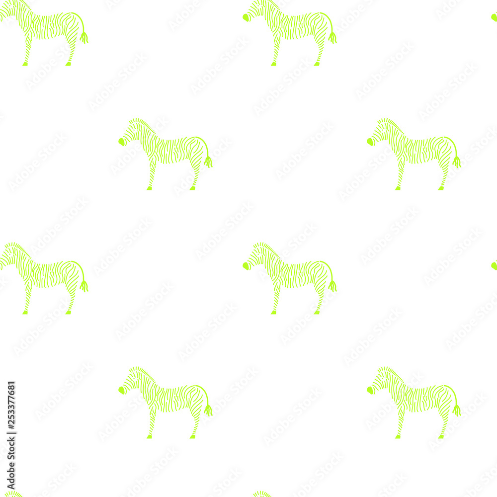 Neon Green Zebra Print Backgrounds