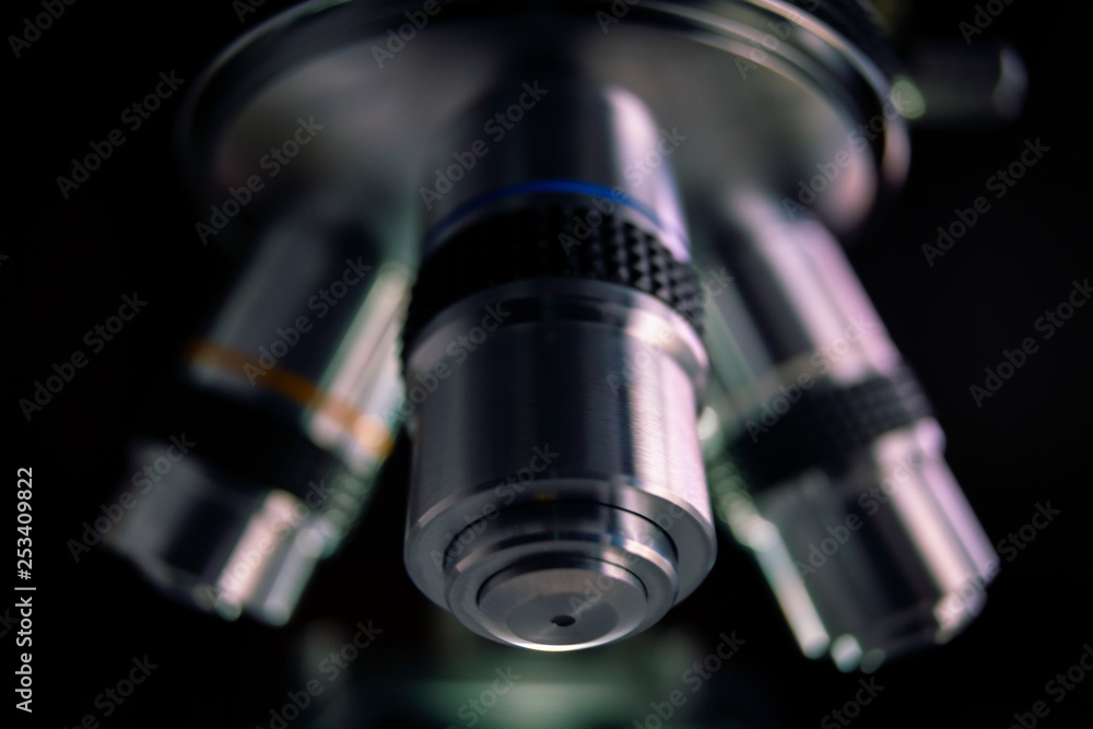Laboratory microscope for scientific research. Microscope is used for ...