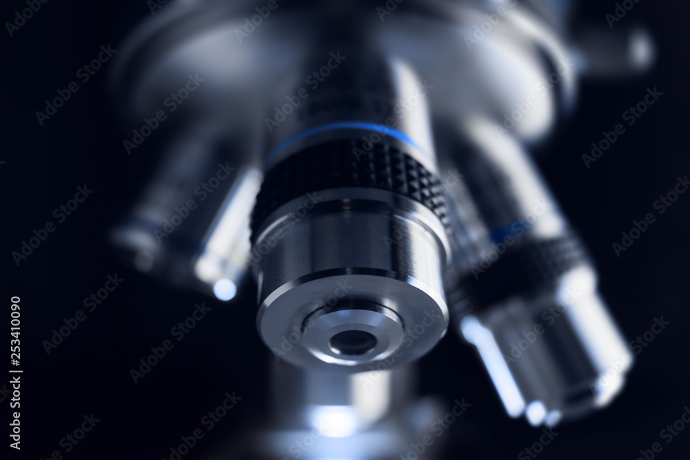 Laboratory microscope for scientific research. Microscope is used for ...