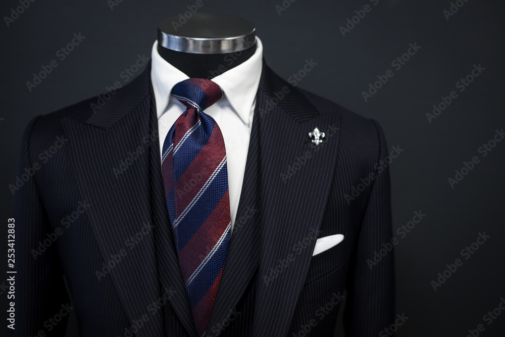 Custom expensive tailored suit on mannequin Stock Photo | Adobe Stock