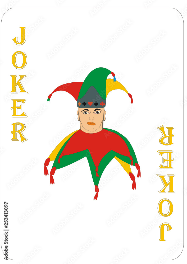 playing cards - JOKER Stock Vector | Adobe Stock