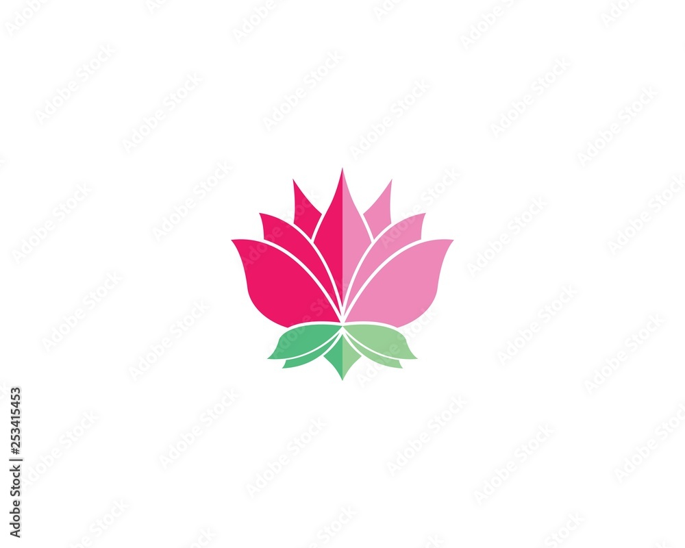 Lotus symbol illustration Stock Vector | Adobe Stock