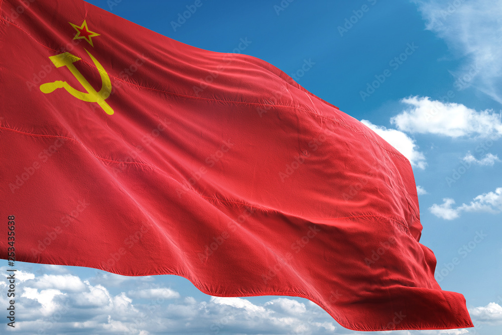 Soviet Flag Waving