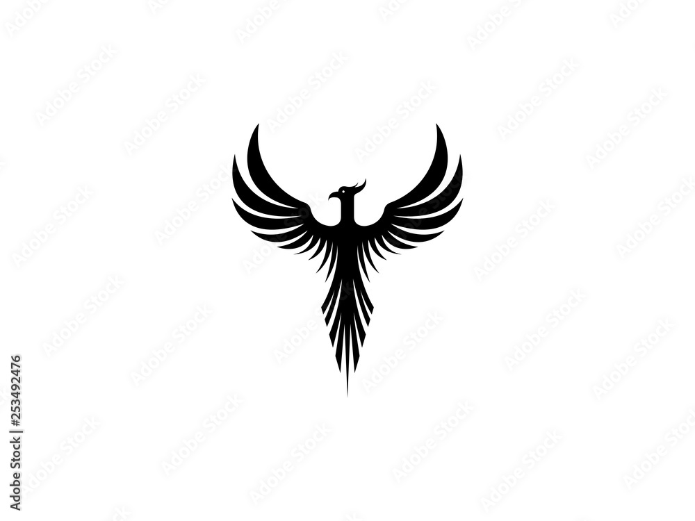 Phoenix symbol vector illustration Stock Vector | Adobe Stock
