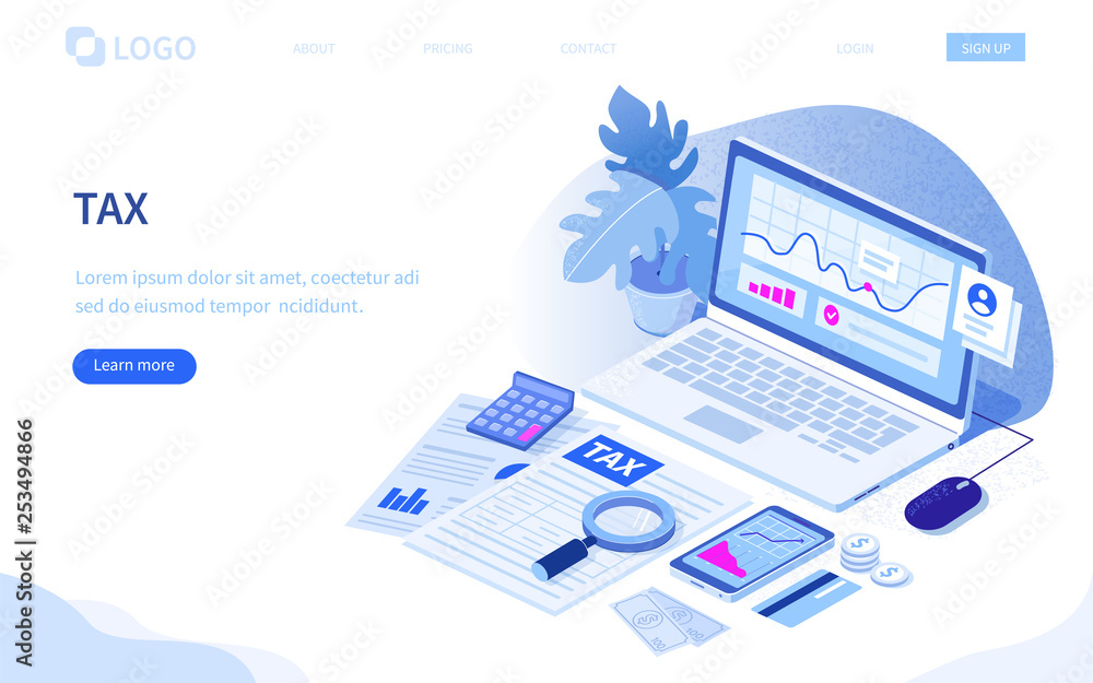 tax Stock Vector | Adobe Stock