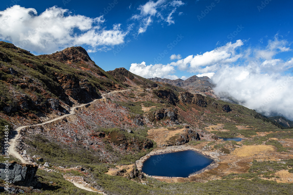 Lakes and landscape of Arunachal Pradesh, the north eastern state of ...
