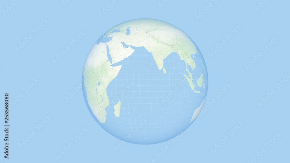 Zoom to North Africa. State Borders and Capitals. World Zoom Into North ...