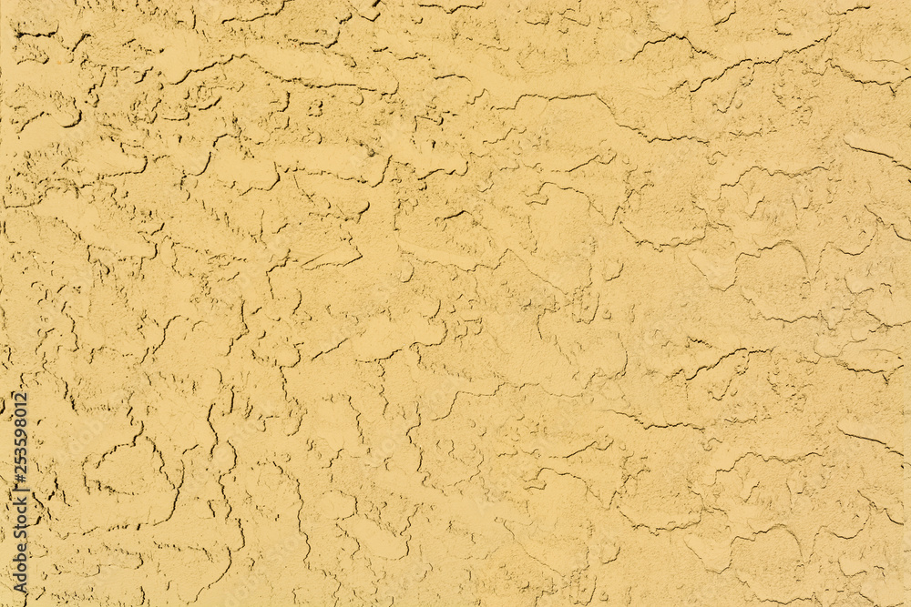 Yellow mortar wall texture. Concrete stacco background Stock Photo ...