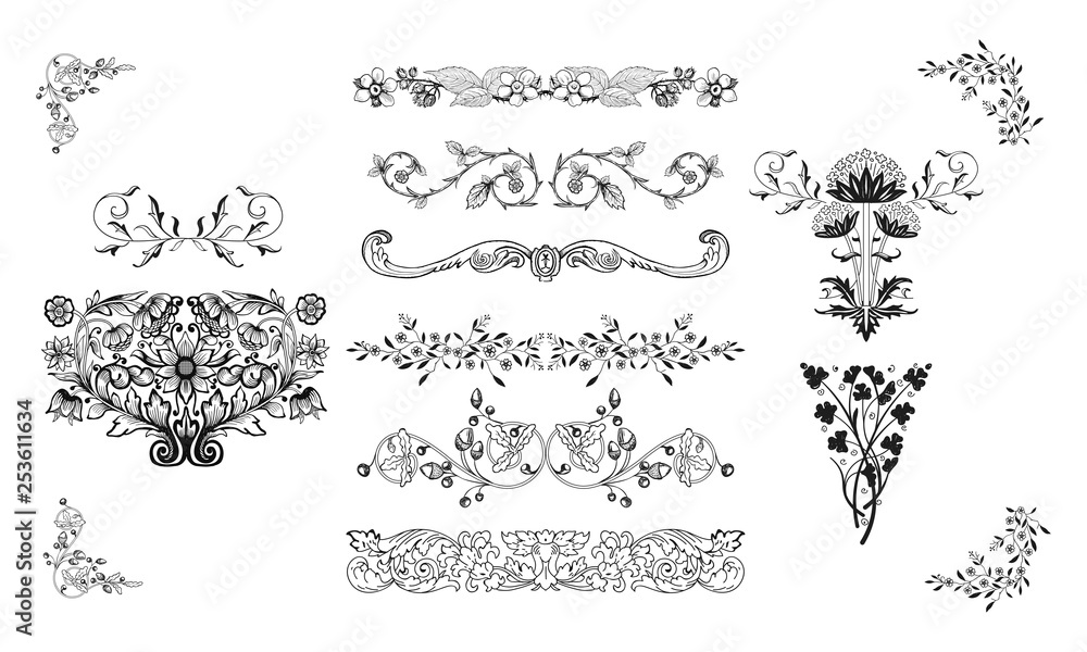 set of design elements Stock Vector | Adobe Stock