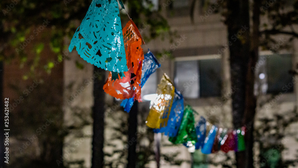 Dia de los Muertos, Day of the Dead flags Stock Photo | Adobe Stock