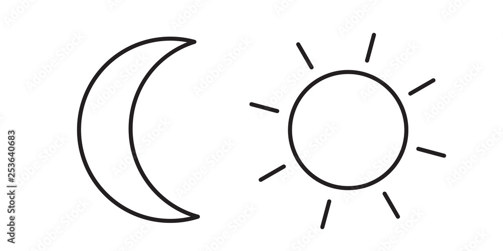 Simple Sun And Moon Together
