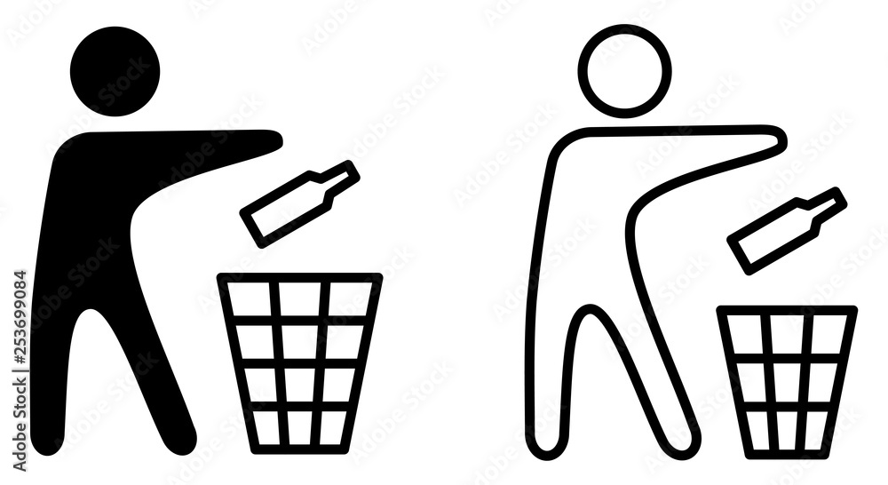 Recycle Man Logo Vector