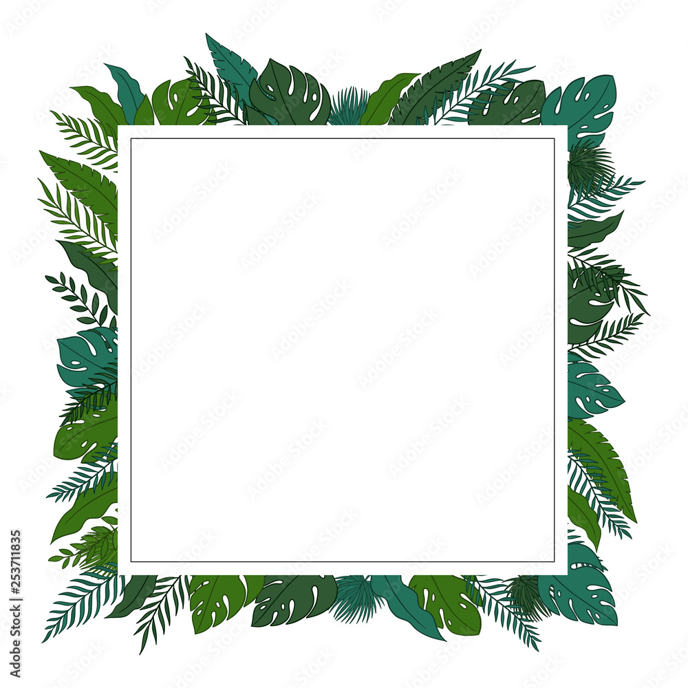 Jungle Leaf Border