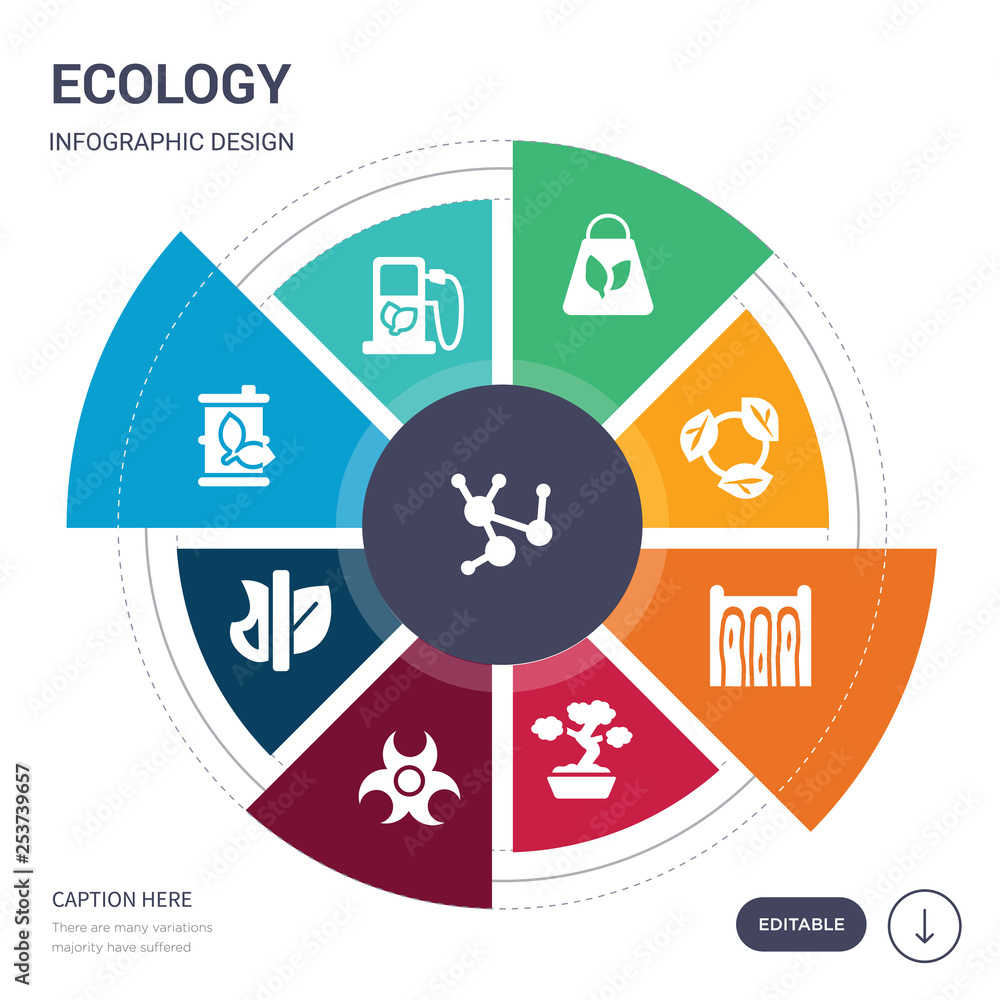 set of 9 simple ecology vector icons. contains such as bio, biodiesel ...