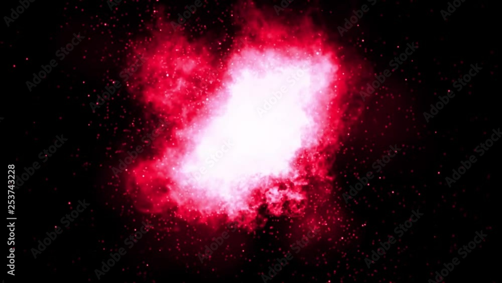 Shockwave Power Fire Explosion Loop/ Animation of a powerful fire speed ...