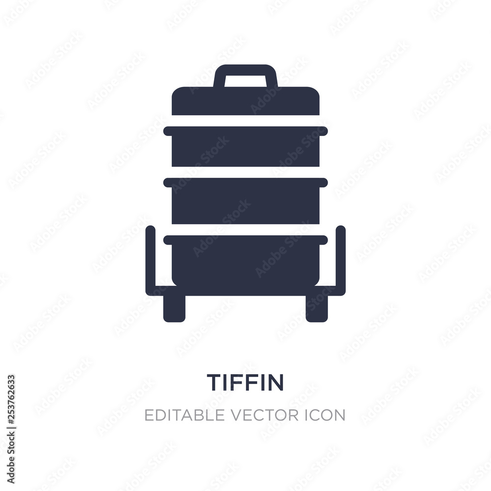 tiffin icon on white background. Simple element illustration from Food ...