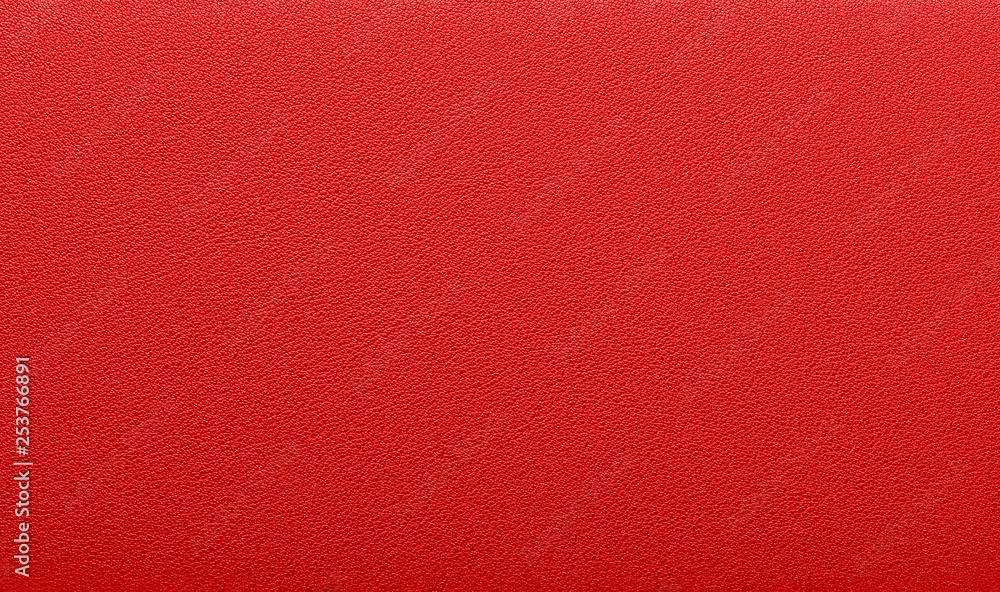 Fine texture of natural animal skin. Saturated red color. Expensive ...