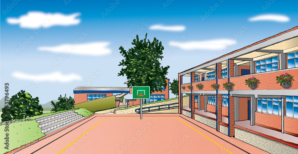 School Playground Wallpaper