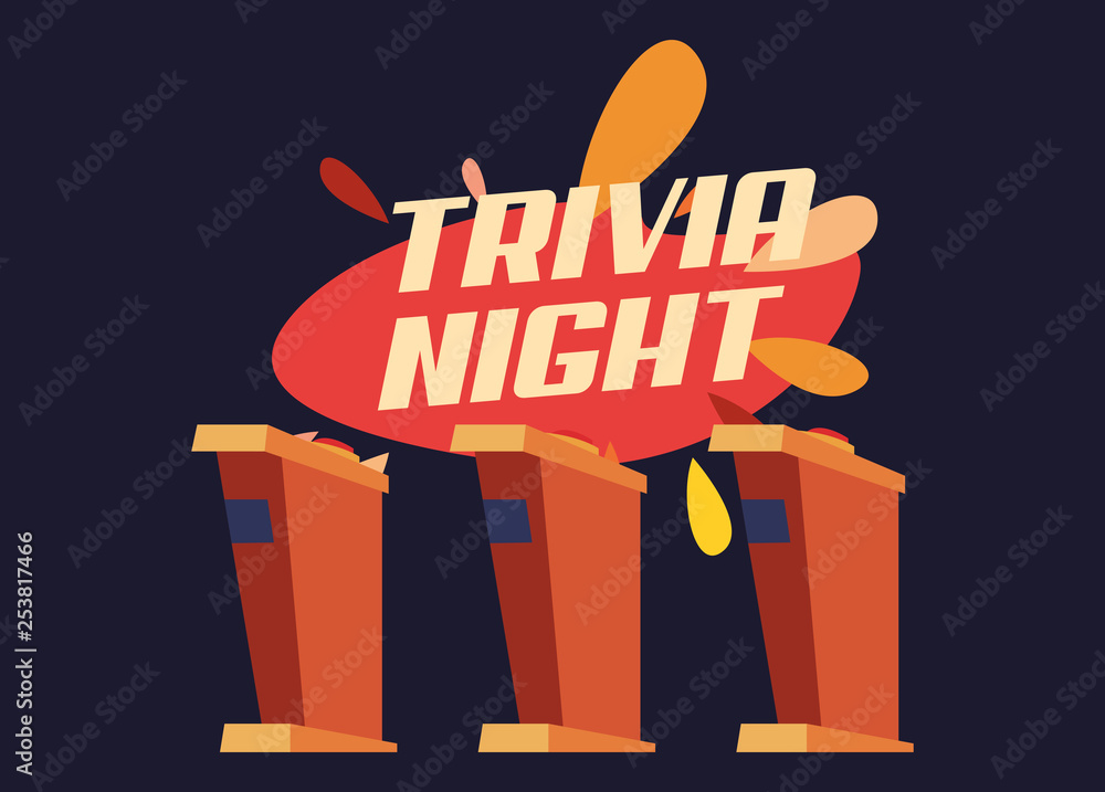 trivia night design Stock Vector | Adobe Stock