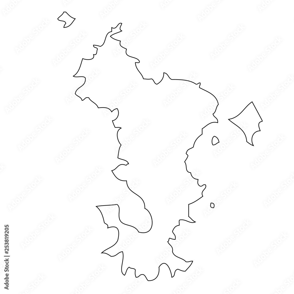 Mayotte - map region of France Stock Vector | Adobe Stock