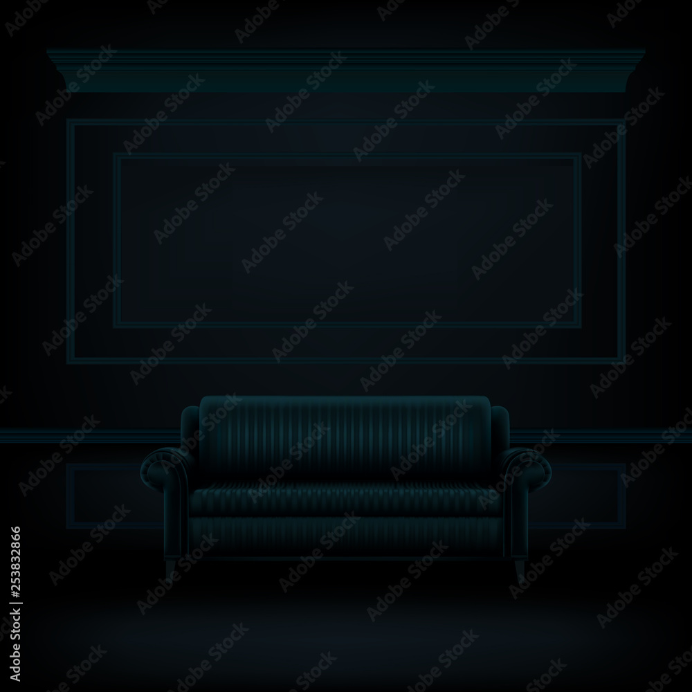 Realistic style - plush and silk vintage sofa – luxury furniture ...