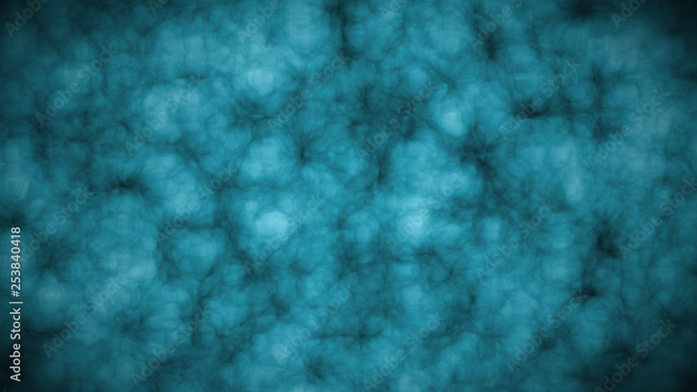 Abstract 2D art animation pieces of hues of blue. 2D animation blue ...