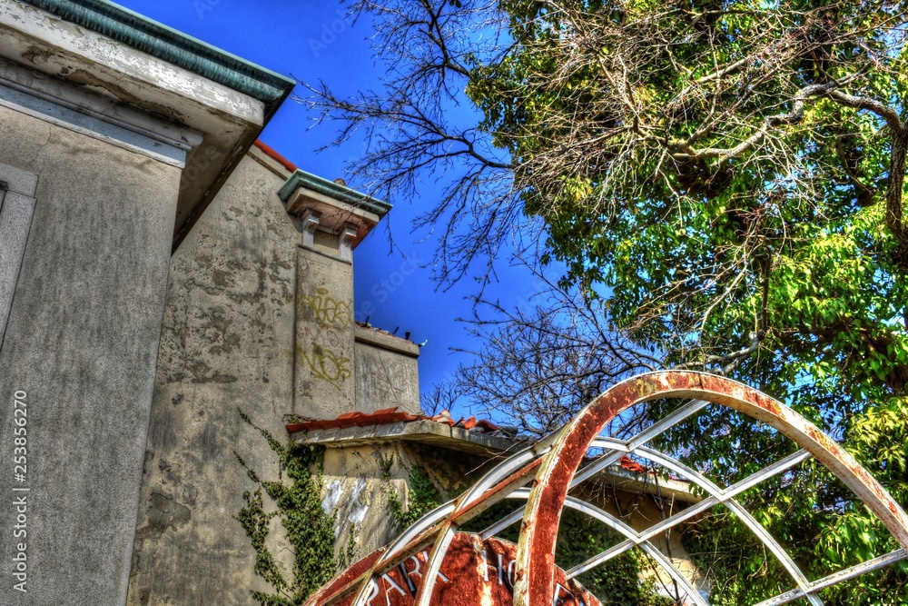 Hotel, Triest, Obelisco, Italien, geschlossen, gesperrt, verlassen ...