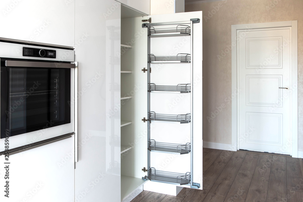 Ultra flexible storage solution for deep cabinets. Door shelf with ...