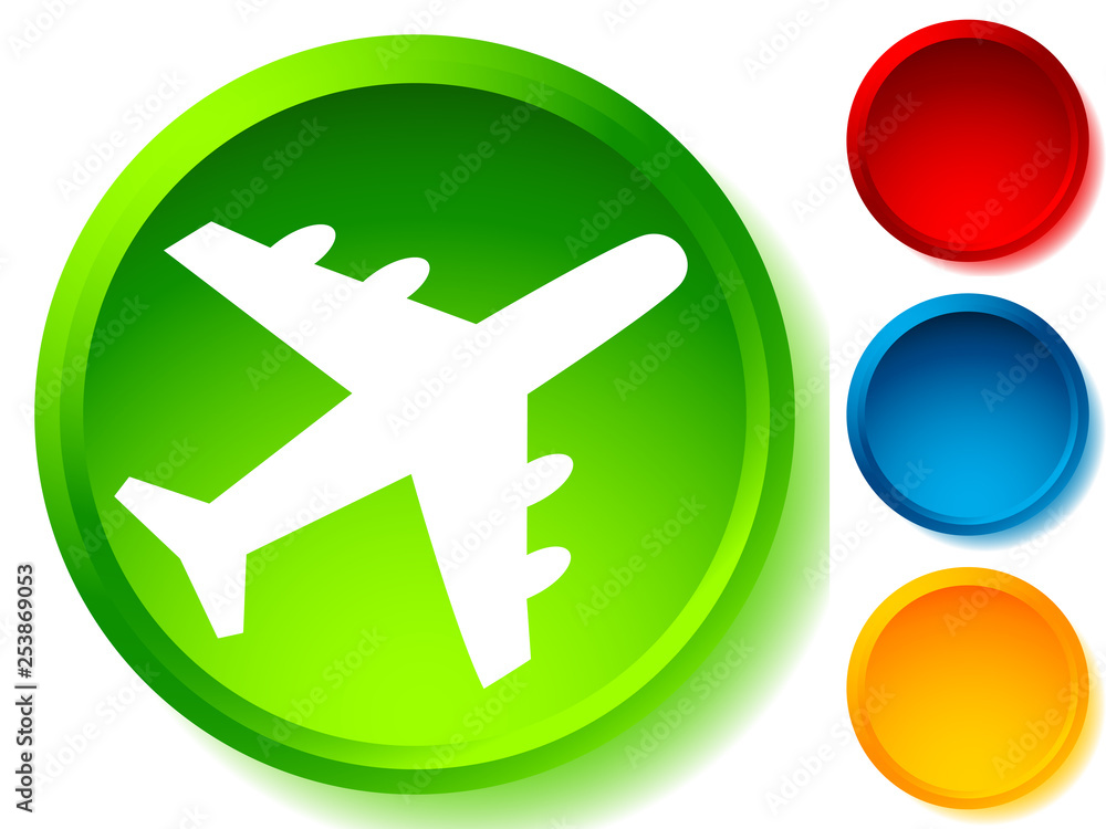 Airplane, airline, aircraft icon. Icon for flight themes Stock Vector ...