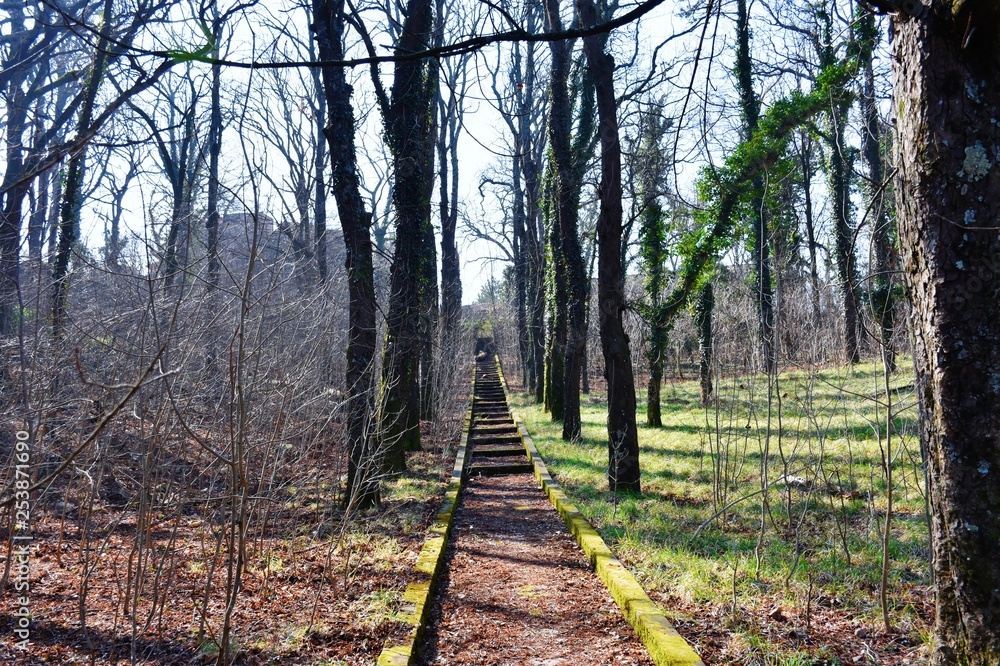 Hotel, Triest, Obelisco, Italien, geschlossen, gesperrt, verlassen ...