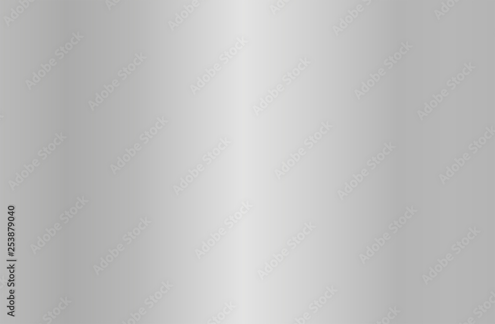 Realistic silver gradient texture. Shiny metal foil gradient. Vector ...
