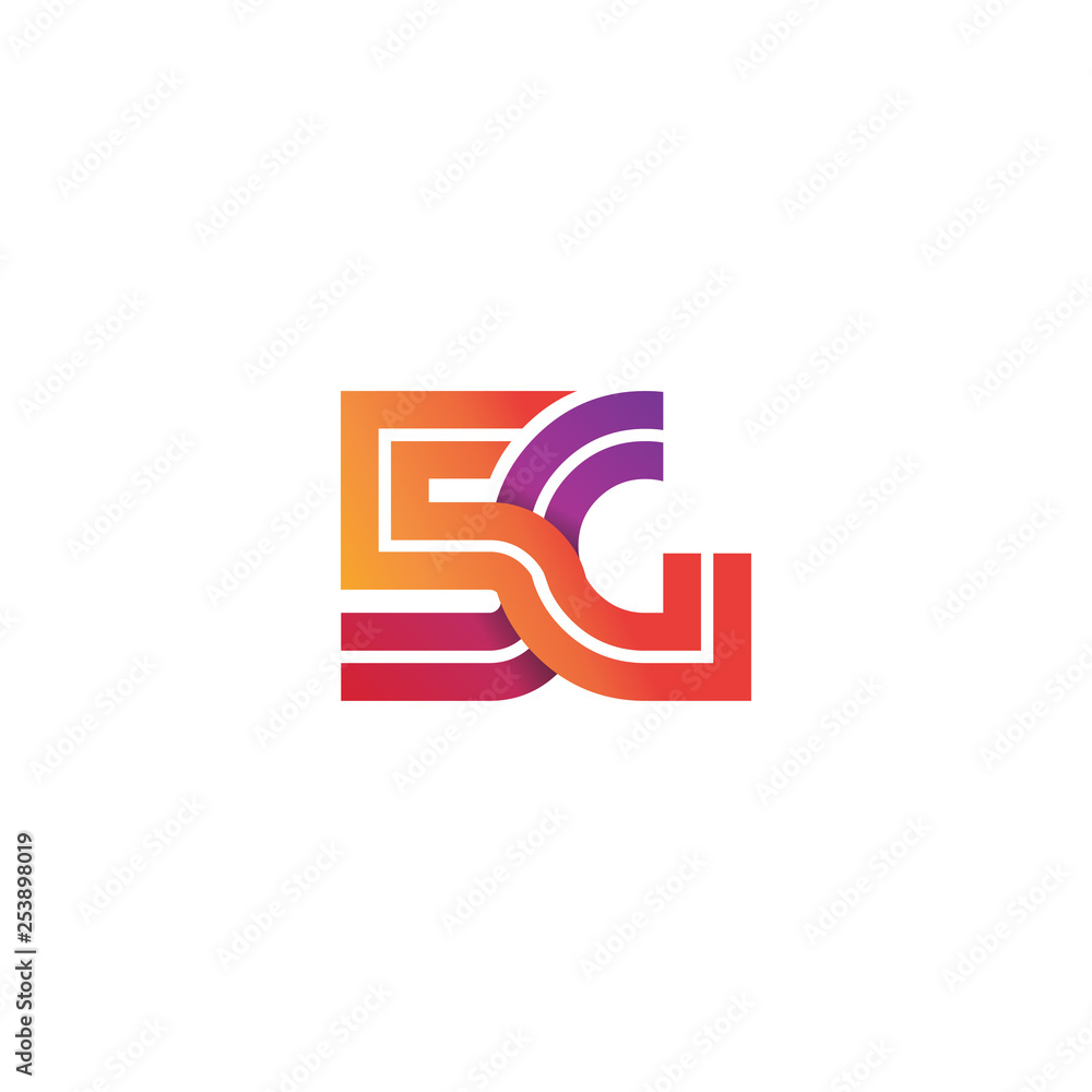 5G Design Logo Concept. Network Logo - Vector Stock Vector | Adobe Stock