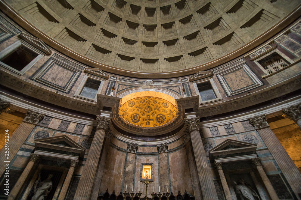 Roma, Italy - November, 2018: The Pantheon, Pantheum, or Phanteon, is a ...