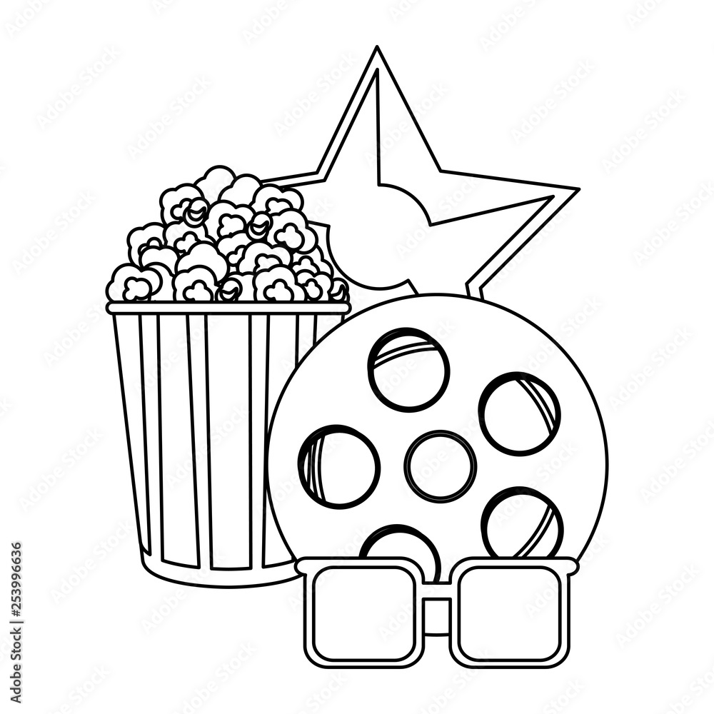 Movie Clipart Black And White