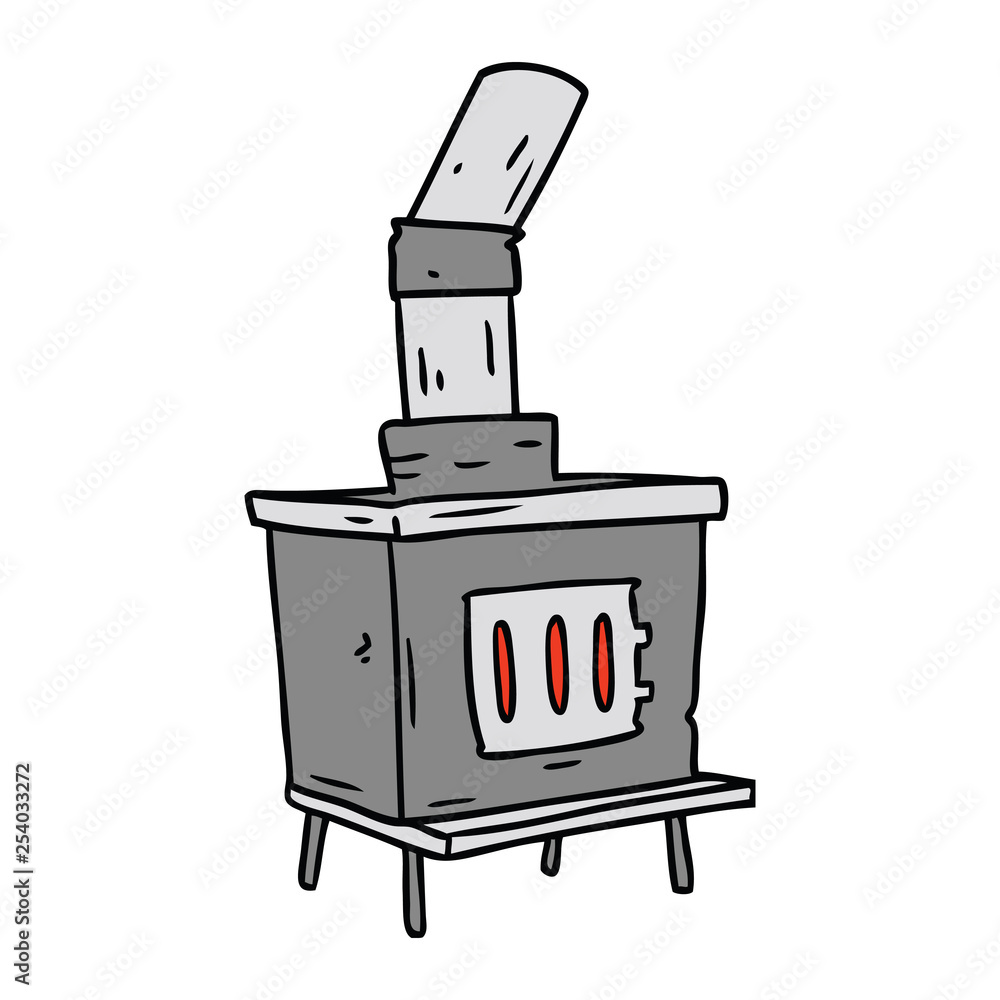 cartoon doodle of a house furnace Stock Vector | Adobe Stock