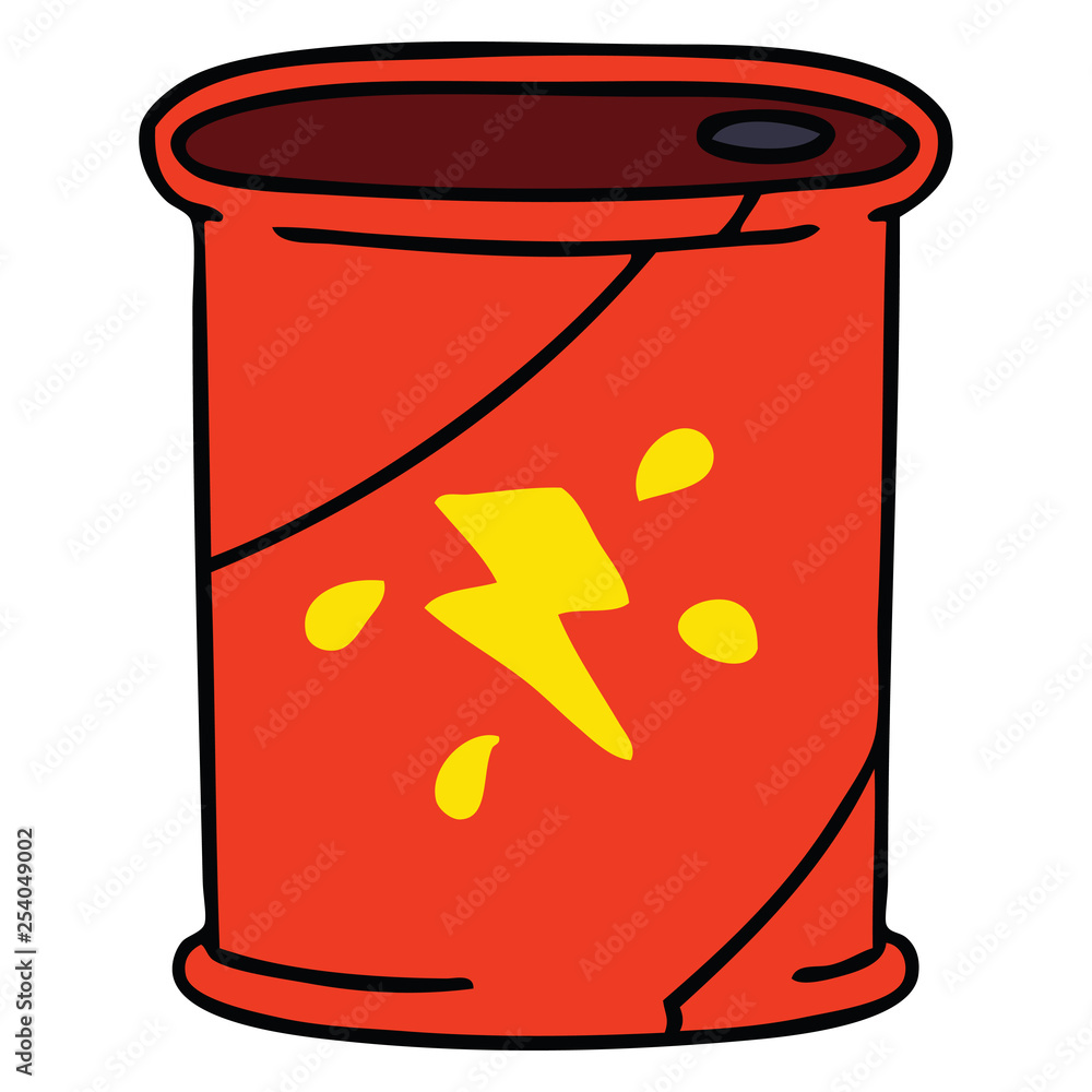 quirky hand drawn cartoon cola can Stock Vector | Adobe Stock