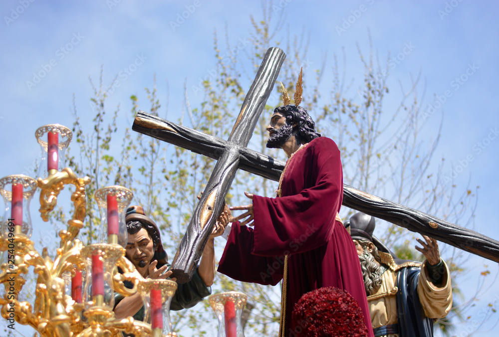 Jesus Christ is about to be crucified on Mount Calvary Stock Photo ...
