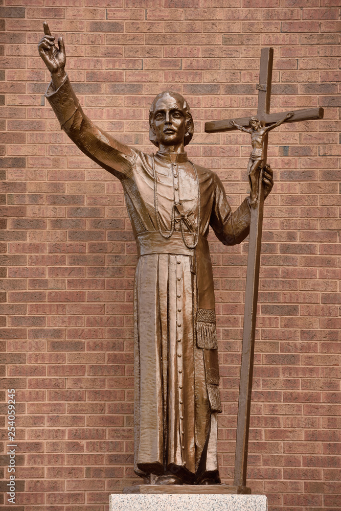 Statue of Gaspar del Bufalo a Roman Catholic priest and founder of the ...
