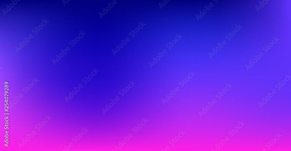 Purple Blue Gradient Vibrant Dreamy Vector Background. Sunrise, Sunset ...